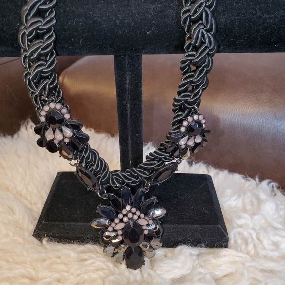 Jewelry | Stunning Necklace Black Rope | Poshmark